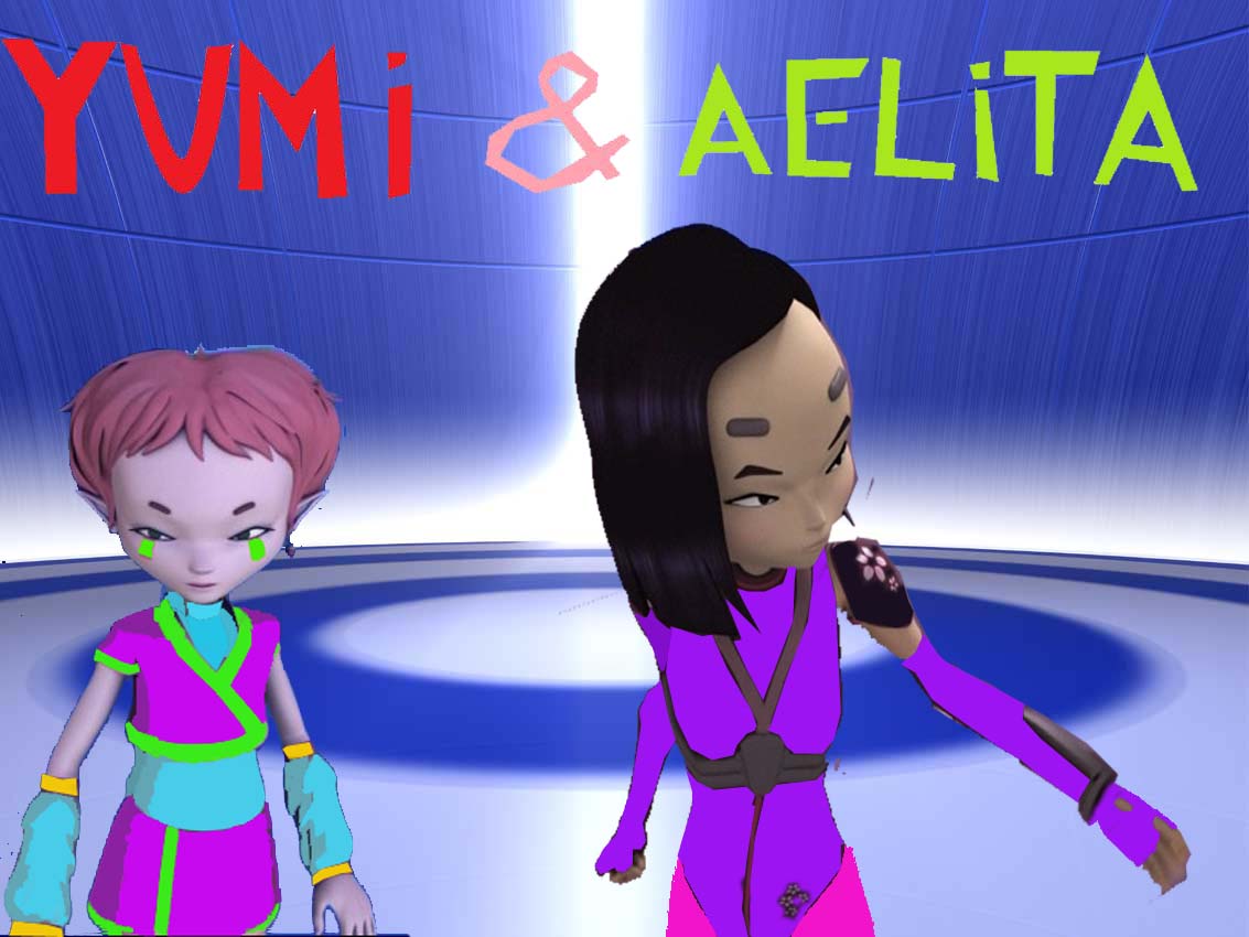 Fanarts > Visionnage : Yumi & Aelita • Code Lyoko - CodeLyoko.Fr